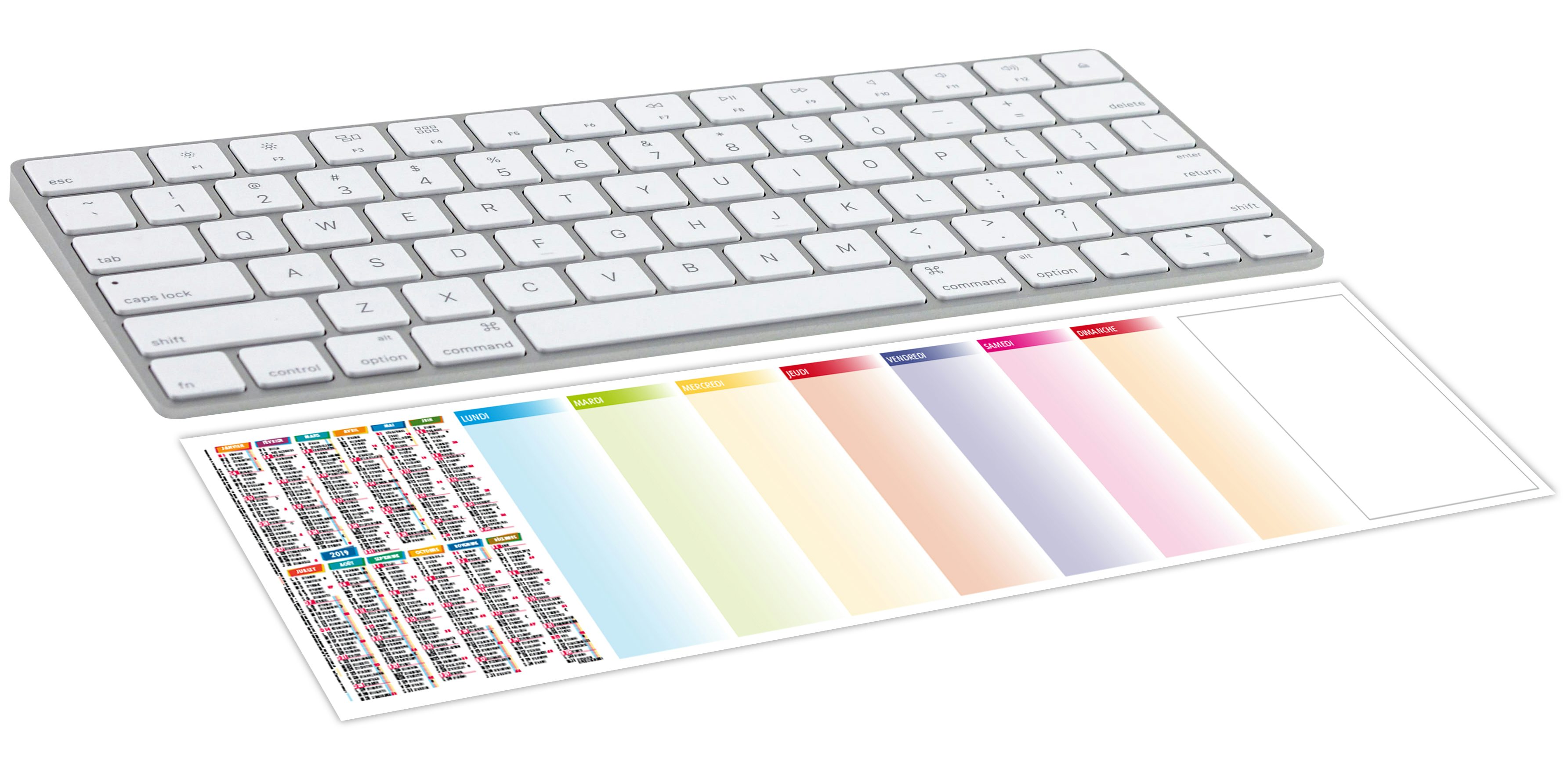 Calendrier sous-main clavier 2018